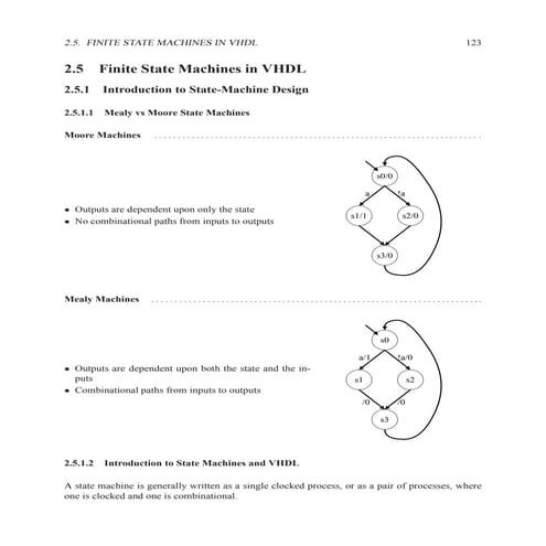 VHDL Reference - FSM | PDF