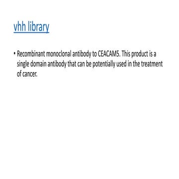 Vhh library | PPTX