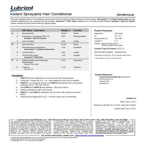IOI Oleochemical personal care - product catalogue | PDF