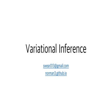 Variational Inference Intro Korean Ver Pptx