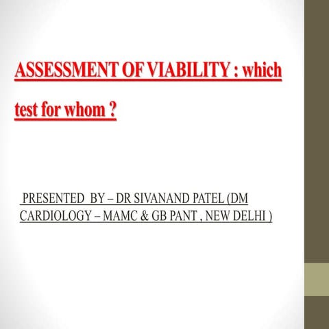 Viability assessment final new | PPTX