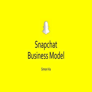 Snapchat Business Model Powerpoint | PPTX