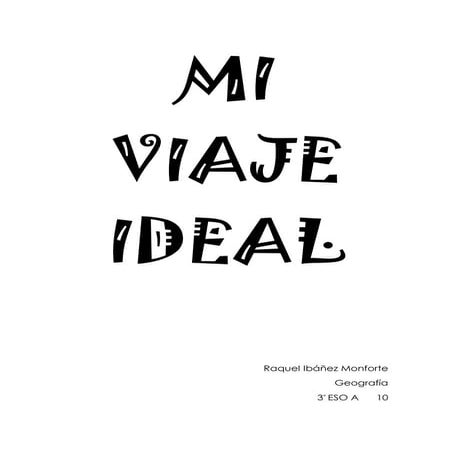 Viaje ideal | PDF