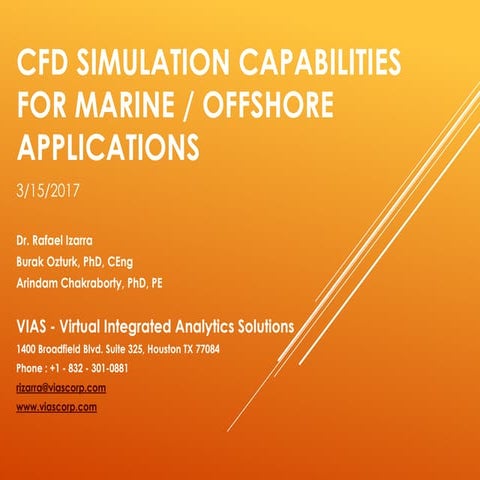 CFD simulation Capabilities for marine / offshore Applications | PDF