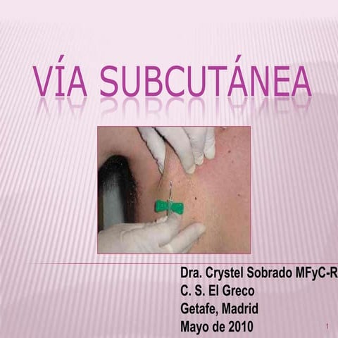 Via subcutanea | PPTX