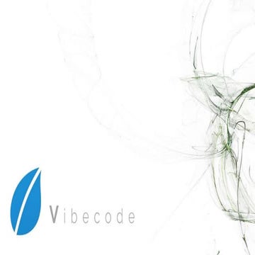 Vibecode presentazione | PPTX | Computer Software and Applications | Computing