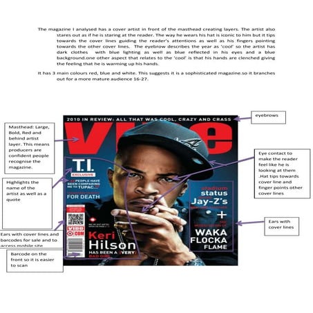 Magazine cover analysis | DOCX