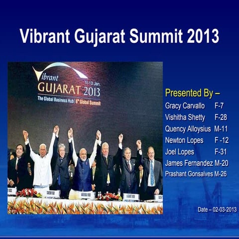 Vib guj summit | PPTX
