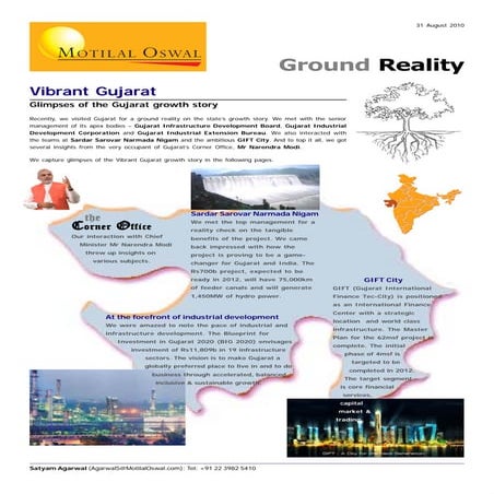 Vibrant gujarat, Glimpses of the Gujarat growth story | PDF