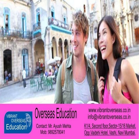 Vibrant overseas education | PPTX | Education industry | Industries