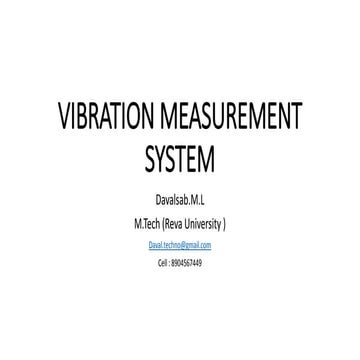 Vibration measuring instrument | PPTX