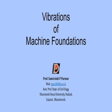 Vibrations of Machine Foundation.pptx