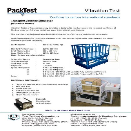 Vibration tester | PDF | Radio Control | Hobbies & Interests