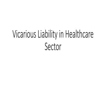 Understanding Vicarious Liability and Employer Responsibility in ...