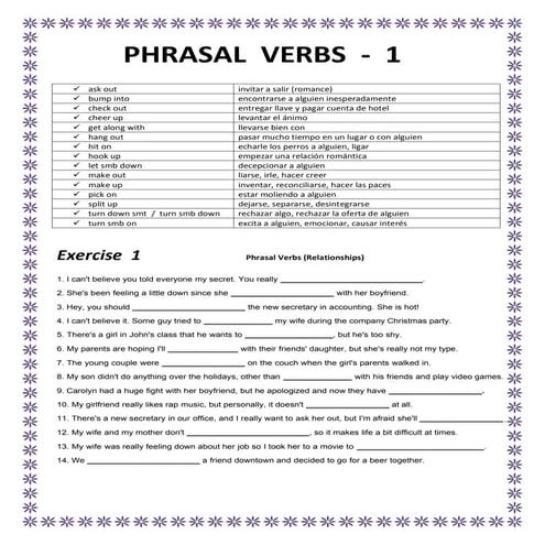 Phrasal verbs-1 | PDF