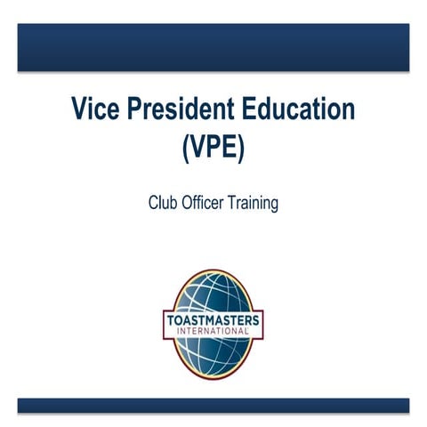 Vice president education slides | PPTX