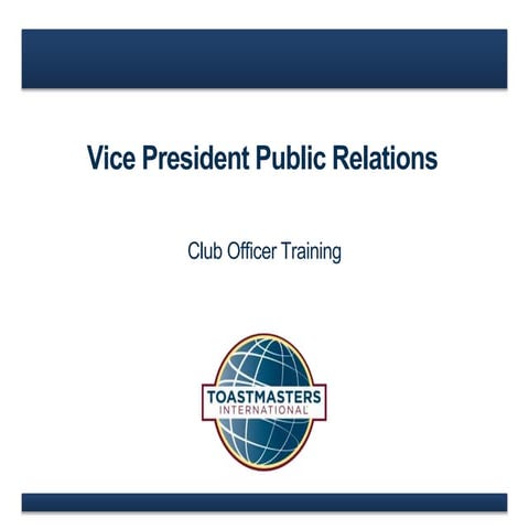 VP PR Officer Training | PPSX