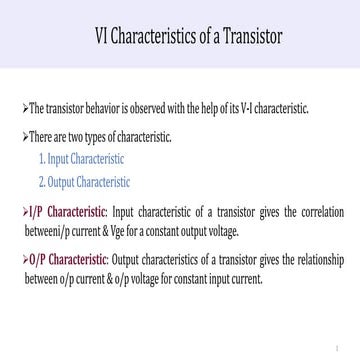 VI Characteristics of a Transistor.pptx