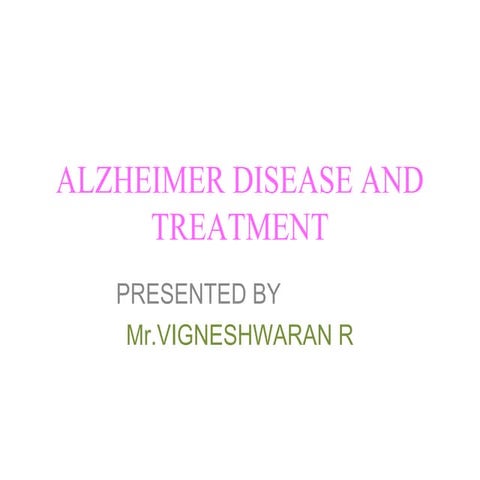 ALZHEIMER DISEASE | PPT