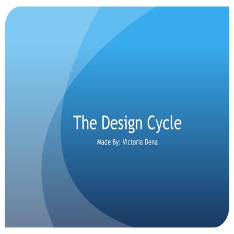 The design cycle personal project connection | PPT