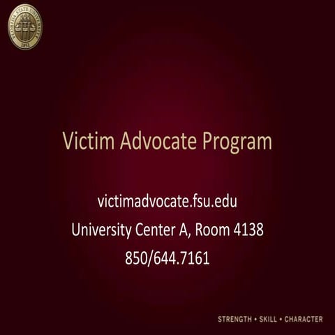 Victim Advocate Program Overview | PPTX