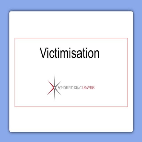 Victimisation | PDF | Debated Sensitive Social Issues | Sensitive Topics