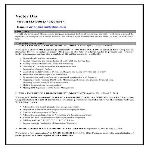 Victor Das CV | DOC