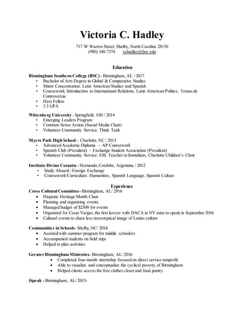 Lingo Resume (Updated 02-09-16) | PDF