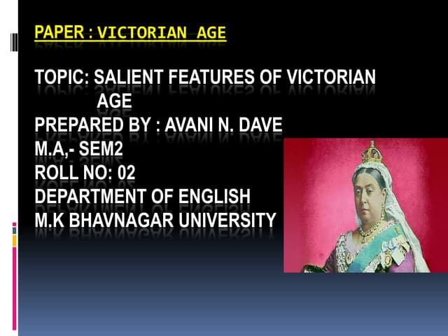 The Victorian Age | PPTX
