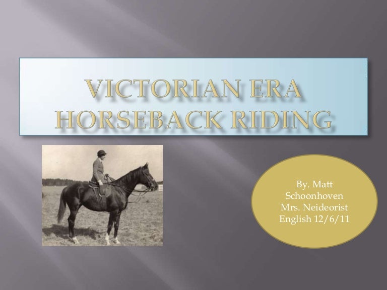 Victorian era horseback_riding
