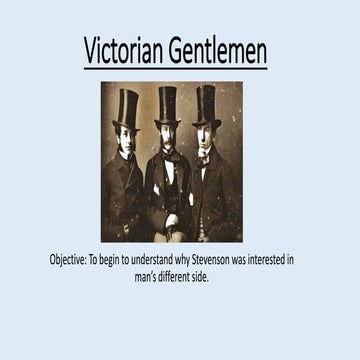 Victorian Gentlemen | PPT
