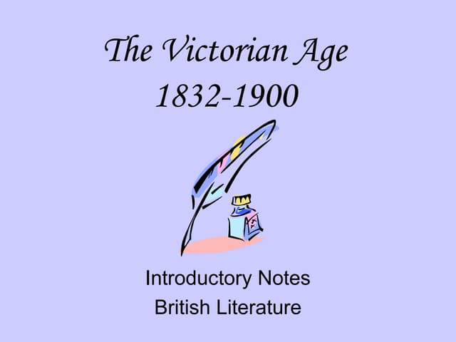 The Victorian Age | PPTX