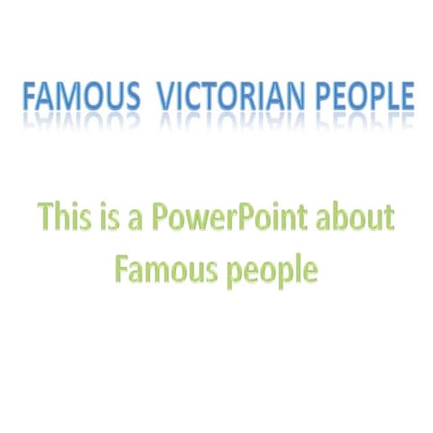 Victorian project | PPTX