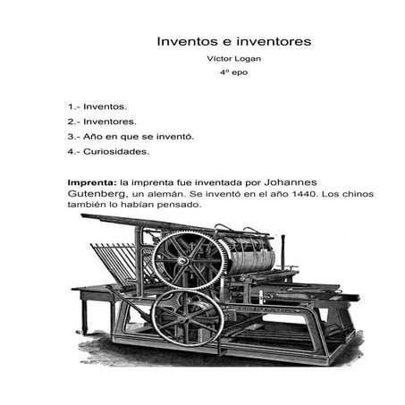 Victor los inventos e inventores | PDF