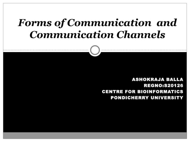 Forms of communication | PPT