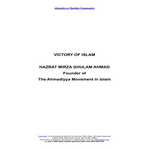 Victory of islam | PDF