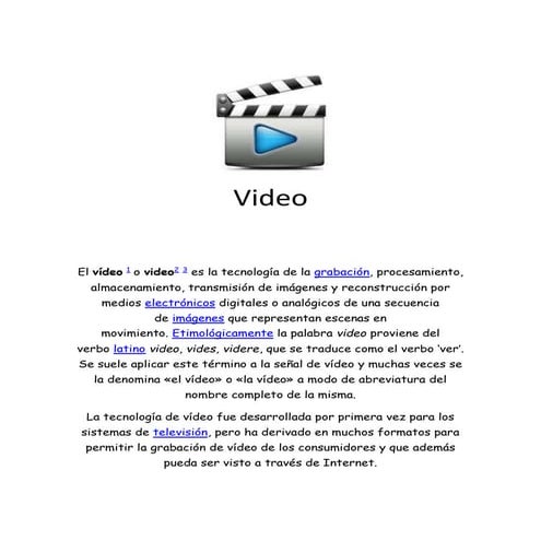 Que es video | PPT