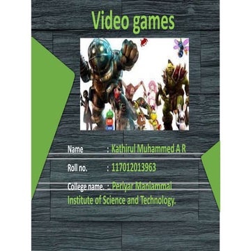 video games | PPT