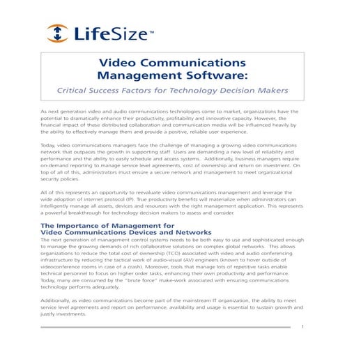 Video Conferencing Architecture | PDF