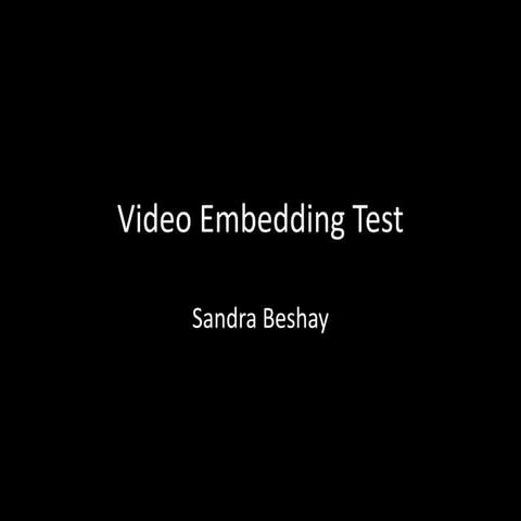 Video embedding test | PPT