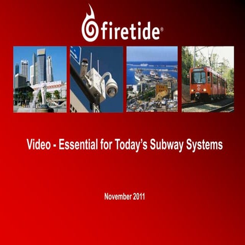 Wireless Mesh Node System for Subways from Firetide | PPT