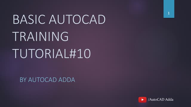 Tutorial 10 Mirror Offset And Rotate Command In Autocad Ppt 5360