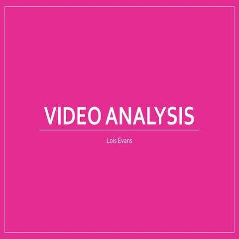 Video analysis | PPTX