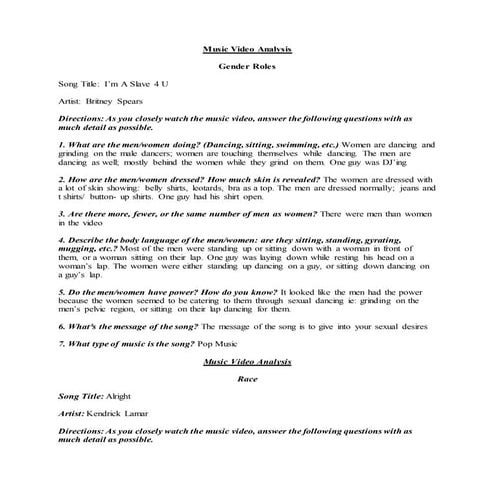 Video analysis | PDF