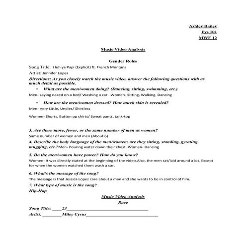 Video analysis 101 | PDF