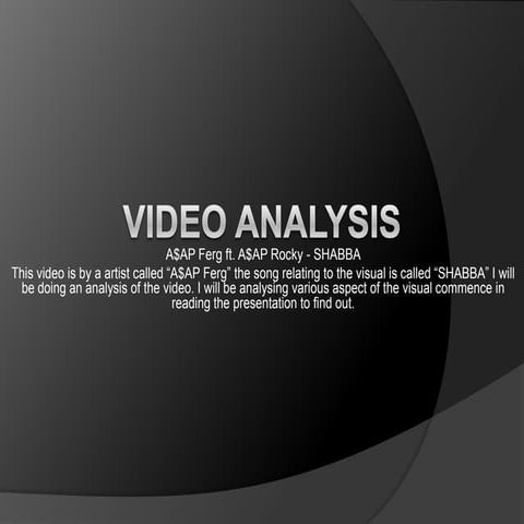 ASAP FERG & ASAP ROCKY - SHABBA ANALYSIS | PPTX