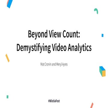 Beyond View Count: Demystifying Video Analytics | PDF