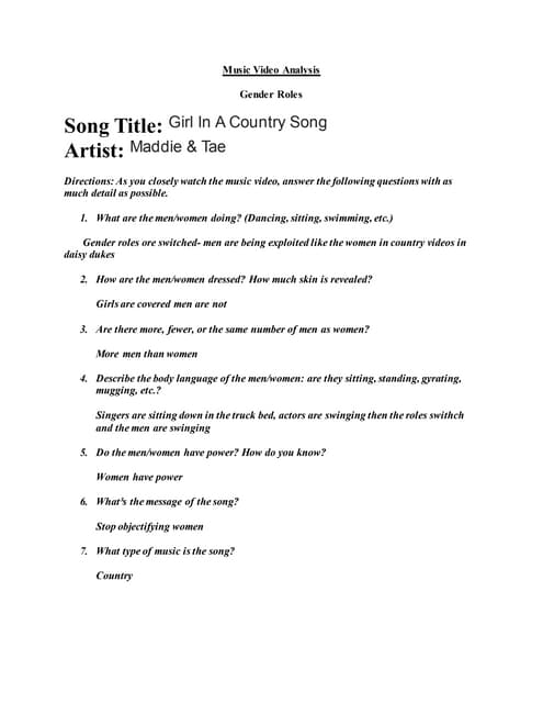 Picture analysis questions and answers | PDF