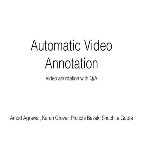 Video annotation | PDF