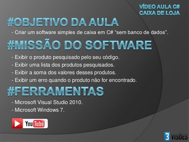 Como criar um software simples com C#